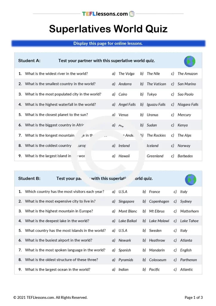 Superlative Spanish Spanish Lesson: Superlatives Adjectives In Spanish