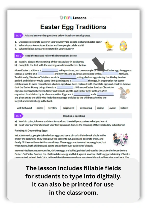 Easter ESL Reading Lesson (B1–B2) | Reading Comprehension Activity ...