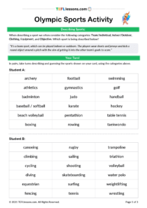 Free ESL Resources - TEFL Lessons - tefllessons.com