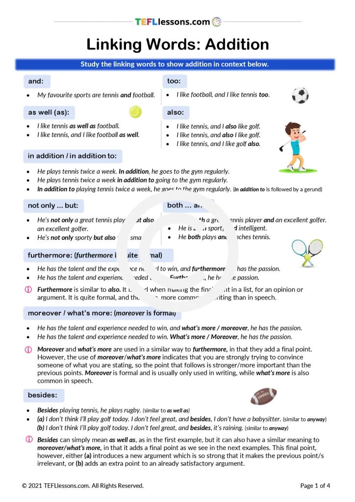 Linking Words Worksheet Linking Words Words Grammar Worksheets