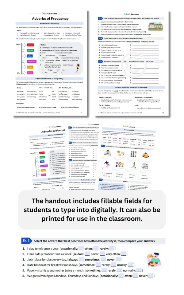 Adverbs Of Frequency Interactive Worksheet Adverbs English Grammar